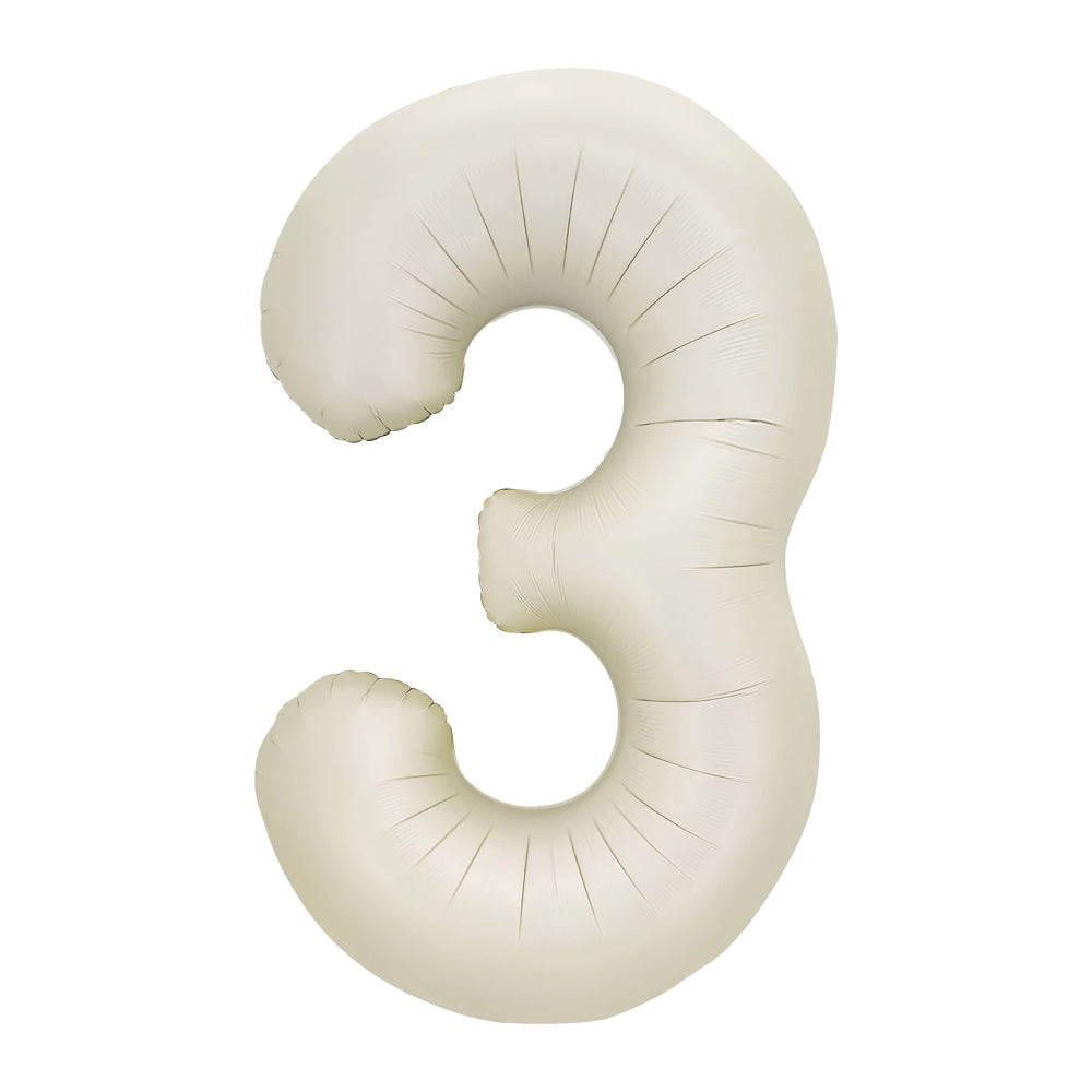 GLOBO METALIZADO NUMERO 3 ARENA | GLOBOS METALIZADOS | SEMPERTEX– Sempertex