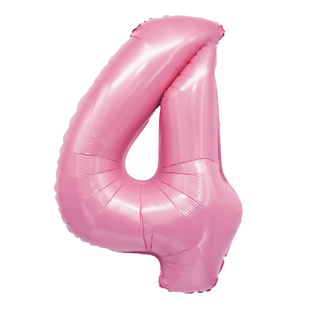 GLOBO METALIZADO NUMERO 4 ROSADO– Sempertex