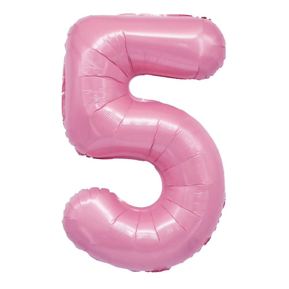 GLOBO METALIZADO NUMERO 5 ROSADO– Sempertex