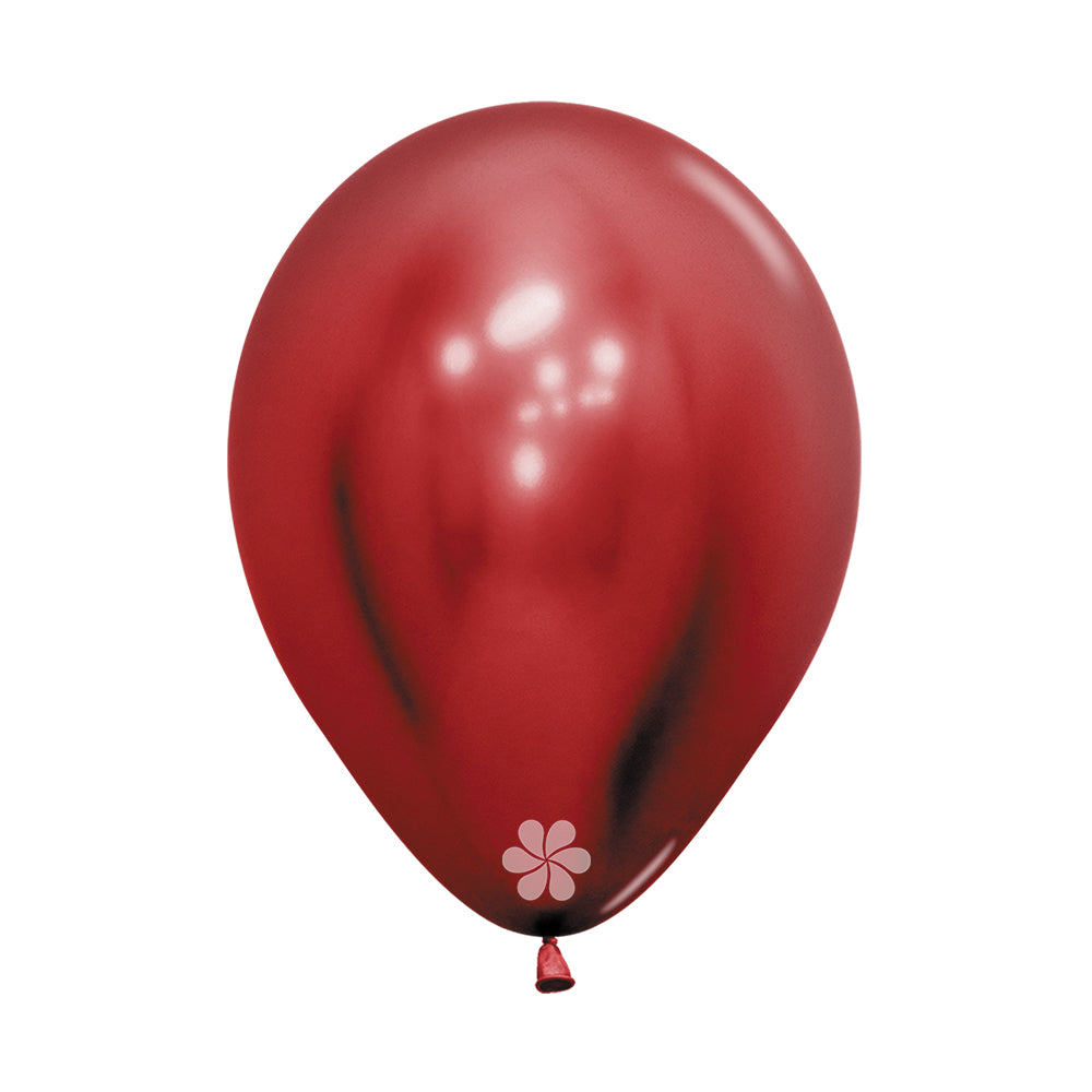 GLOBO LATEX REDONDO REFLEX CRISTAL ROJO | LÁTEX | SEMPERTEX– Sempertex