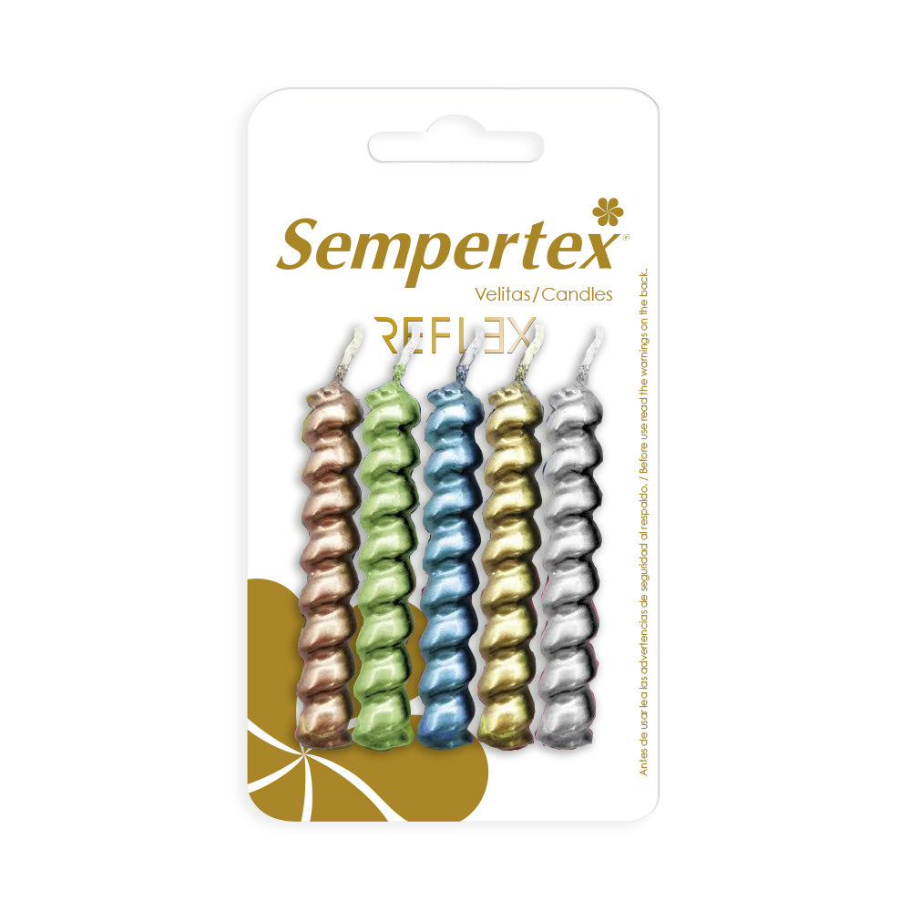 REFLEX METALLIC CANDLE | CANDLES AND PARTY TOPPERS | SEMPERTEX– Sempertex