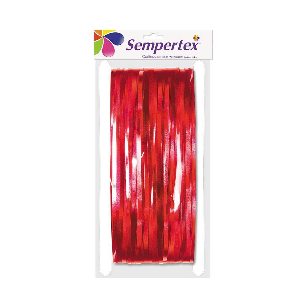RED METALLIC DECORATIVE CURTAIN | PARTY DECORATION | SEMPERTEX– Sempertex