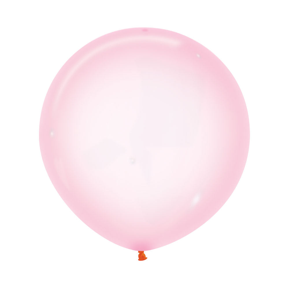 PINK PASTEL CRYSTAL ROUND LATEX BALLOON– Sempertex