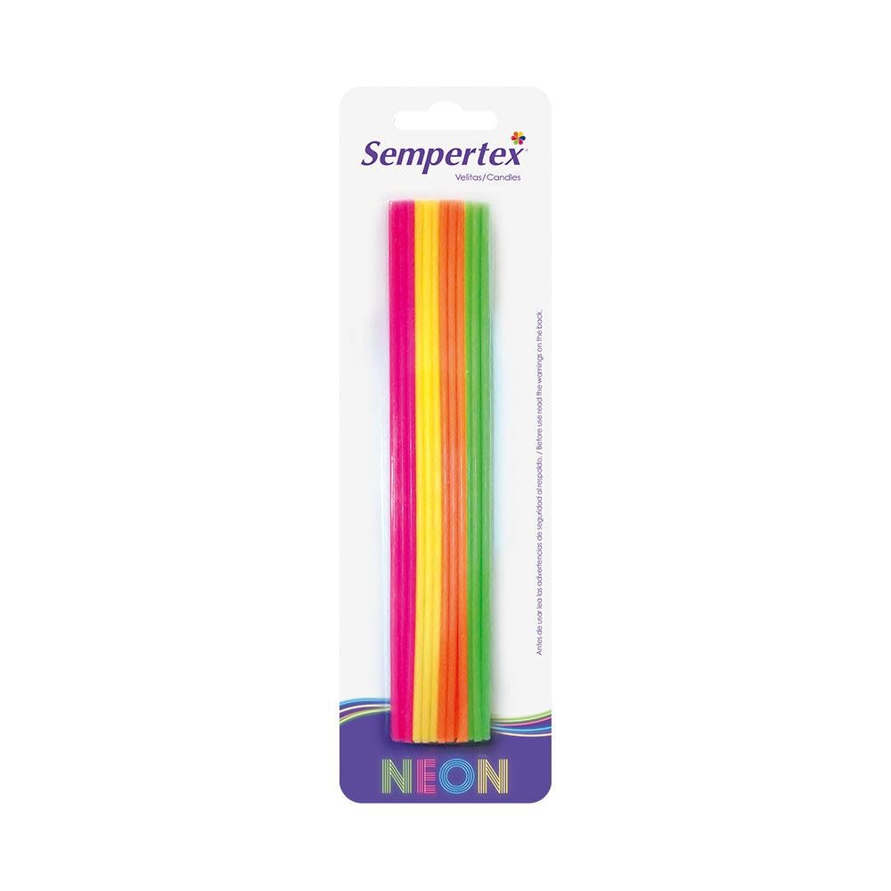 VELITA NEON FINA| VELAS Y TOPPERS FIESTA | SEMPERTEX– Sempertex